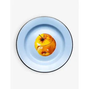 SELETTI X Toiletpaper Apple Enamel-plated Metal Plate 26cm - One-color