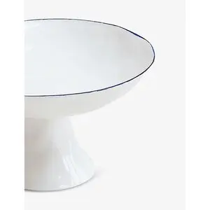 FELDSPAR Contrast-band Handmade Bone-china Fruit Bowl 22cm
