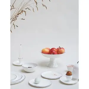 FELDSPAR Contrast-band Handmade Bone-china Fruit Bowl 22cm