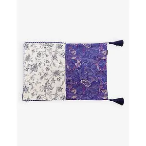 SELETTI Hybrid Bersabea Tassel-trimmed Cotton-blend Tablemat 50cm X 35cm - One-color