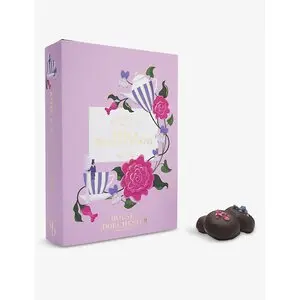 HOUSE OF DORCHESTER Rose & Violet Creams Box Book Dark Chocolate Fondant Assortment Box Of Eight 105g - One-color