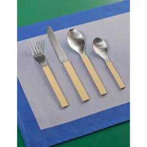 HAY Ram Colour-block Cotton Placemat 40cm X 40cm - Blue
