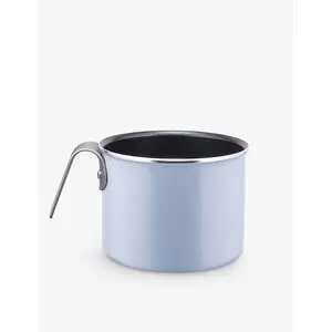 ALESSI Tama Aluminium And Stainless-steel Milk Boiler 14cm - Blue
