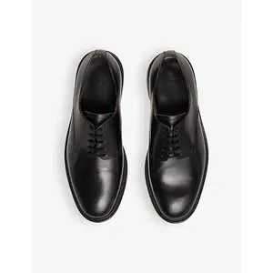 Sandro Lace-up Leather Derby Shoes - Noir / Gris