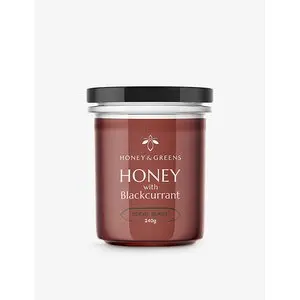 HONEY & GREENS British Blackcurrant Honey 240g - One-color