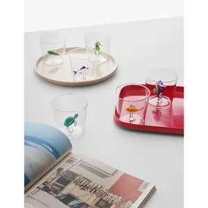 ICHENDORF MILANO Marine Garden Sardine Glass Tumbler 8cm - One-color