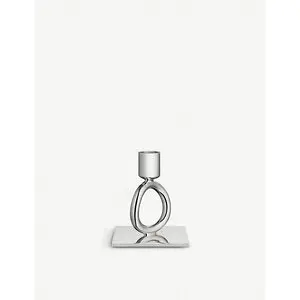 Christofle Vertigo 1-ring Silver-plated Candlestick 10cm - None