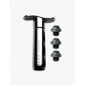 LE CREUSET Logo-engraved Metal Wine Pump And Stoppers Set - Black/nickel