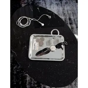 Christofle Vertigo Single-handle Silver-plated Tray 20cm X 16cm - One-color