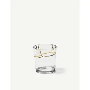 SELETTI Kintsugi Glass And Gold Tumbler