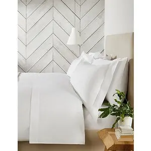 THE WHITE COMPANY Essentials Egyptian-cotton Fitted Sheet - White