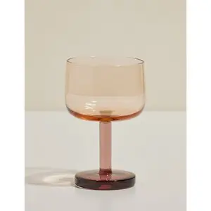 OUR PLACE Party Coupe Glasses Set Of Four - Peach/rosa