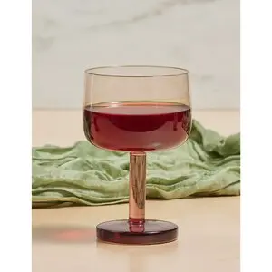 OUR PLACE Party Coupe Glasses Set Of Four - Peach/rosa