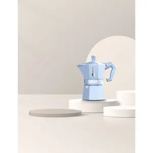 BIALETTI Moka Express Exclusive Three-cup Aluminium Espresso Maker - Blue