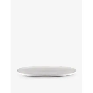 ALESSI Itsumo Oval Porcelain Serving Plate 36cm - White