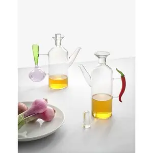 ICHENDORF MILANO Vegetables Big Chili Pepper Oil Borosilicate-glass Bottle 21cm