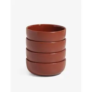 OUR PLACE Mini Ceramic Bowls Set Of Four Terracotta