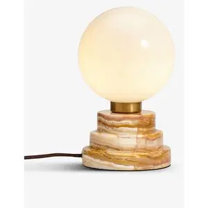 SOHO HOME Lakeville Brass-detailed Marble Table Lamp 20cm