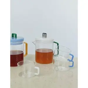 HAY Brew Contrast-handle Glass Pot