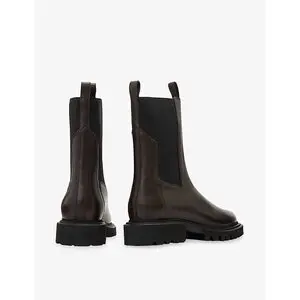 ALLSAINTS Hallie Chunky-sole Leather Ankle Boots - Brown