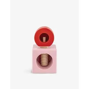 ALESSI Twergi Beach-wood Nutcracker 11cm X 6cm - Pink And Red