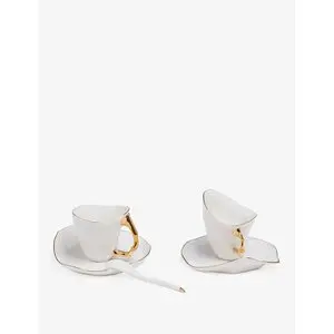 SELETTI Meltdown Porcelain Coffee Set Of Two