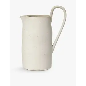 FERM LIVING Flow Porcelain Jug 1l - Off-white Speckle