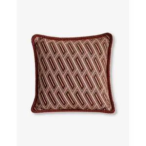 SOHO HOME Vende Geometric-pattern Woven Cushion 50cm X 50cm - One-color