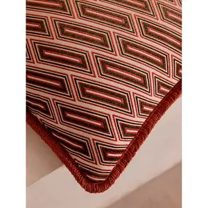 SOHO HOME Vende Geometric-pattern Woven Cushion 50cm X 50cm - One-color