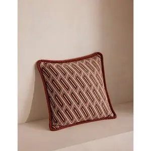SOHO HOME Vende Geometric-pattern Woven Cushion 50cm X 50cm - One-color