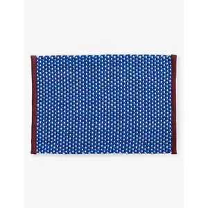 HAY Two-tone Weave Jute Door Mat - Royal Blue