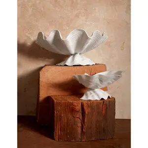 L'Objet Neptune Medium Shell Porcelain Bowl 19cm