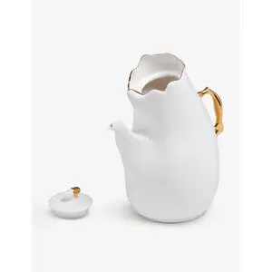 SELETTI Meltdown Curved Porcelain Teapot 23cm