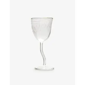 SELETTI X Diesel Living Classics On Acid Greca Wine Glass 19.5cm - One-color
