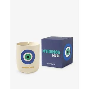 Assouline Travel From Home Mykonos Muse Wax Travel Candle 319g - Creme