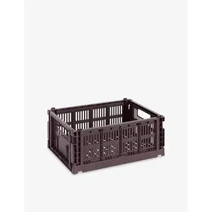HAY Stackable Medium Crate Bordeaux