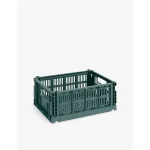 HAY Stackable Medium Crate Dark Green