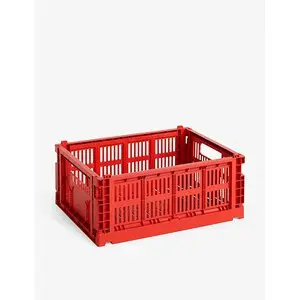 HAY Stackable Medium Crate Red