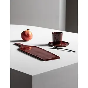 SERAX La Mère Curved-handle Glazed Stoneware Mug 11.5cm - Red