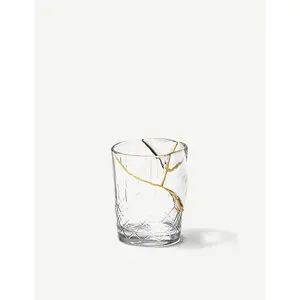 SELETTI Kintsugi Glass And Gold Tumbler - None