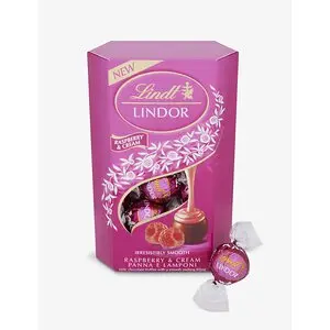 LINDT Lindor Raspberry Milk-chocolate Truffles 200g