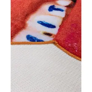 SELETTI Wears Toiletpaper Polyester And Plastic Mat 60cm X 90cm