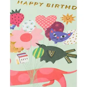 LAGOM Happy Birthday Greetings Card 10.9cm X 15.5cm