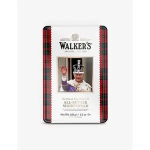 WALKERS King Charles Iii All-butter Shortbread Biscuit Tin 150g - One-color