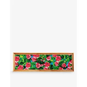 SELETTI Roses Floral-print Woven Kitchen Mat 60 X 200cm - One-color