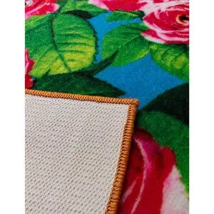 SELETTI Roses Floral-print Woven Kitchen Mat 60 X 200cm