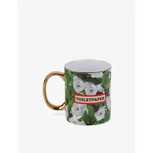 SELETTI X Toiletpaper Roses Gold And Fine-porcelain Mug 10cm - One-color