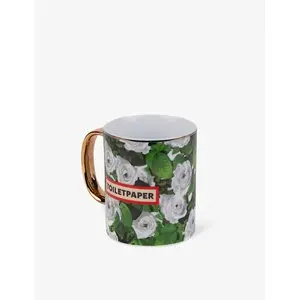 SELETTI X Toiletpaper Roses Gold And Fine-porcelain Mug 10cm - One-color