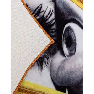 SELETTI Wears Toiletpaper Eye And Mouth Polyester And Plastic Mat 60cm X 90cm - One-color