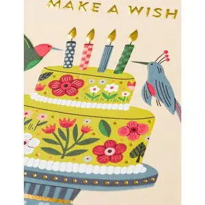 LAGOM Make A Wish Greetings Card 10.9cm X 15.5cm